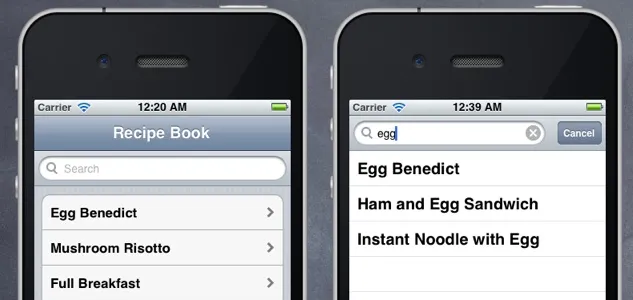 How To Add Search Bar in Table View