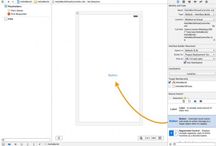 Creating Hello World App Using Xcode 5 and Interface Builder