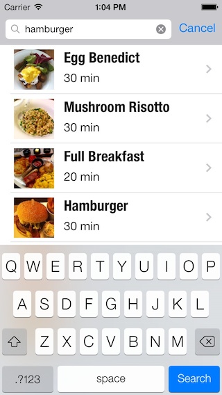 How To Implement Search Bar in iOS 7 Using Storyboard