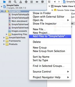 Working with UITableView in Xcode 5 Using Storyboard