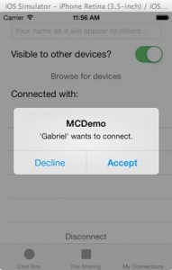 Understanding Multipeer Connectivity Framework in iOS 7 - Part 1