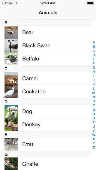 Ios Programming 101 Adding Section And Index List In Uitableview