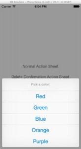Introduction to UIActionSheet and UIPopoverController