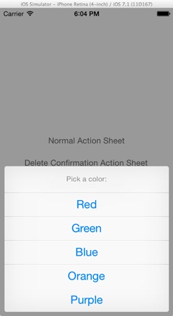 Introduction to UIActionSheet and UIPopoverController
