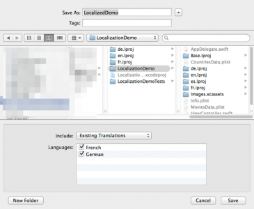 Working with Localization in iOS and Xcode