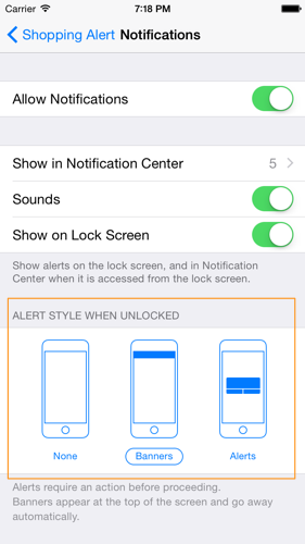 Creating Interactive Local Notifications in iOS