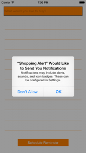 Creating Interactive Local Notifications in iOS