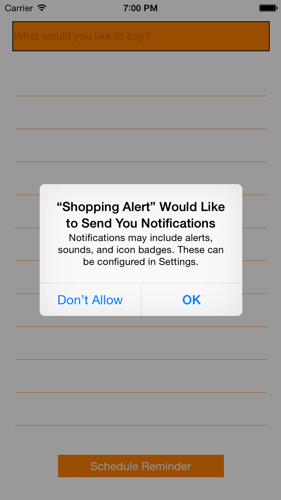 Creating Interactive Local Notifications in iOS