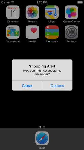 Creating Interactive Local Notifications in iOS