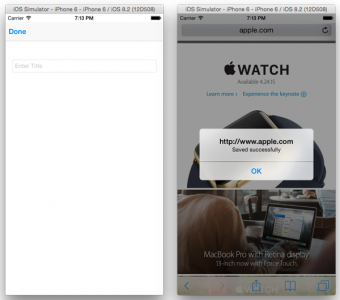 Building Action Extensions in iOS