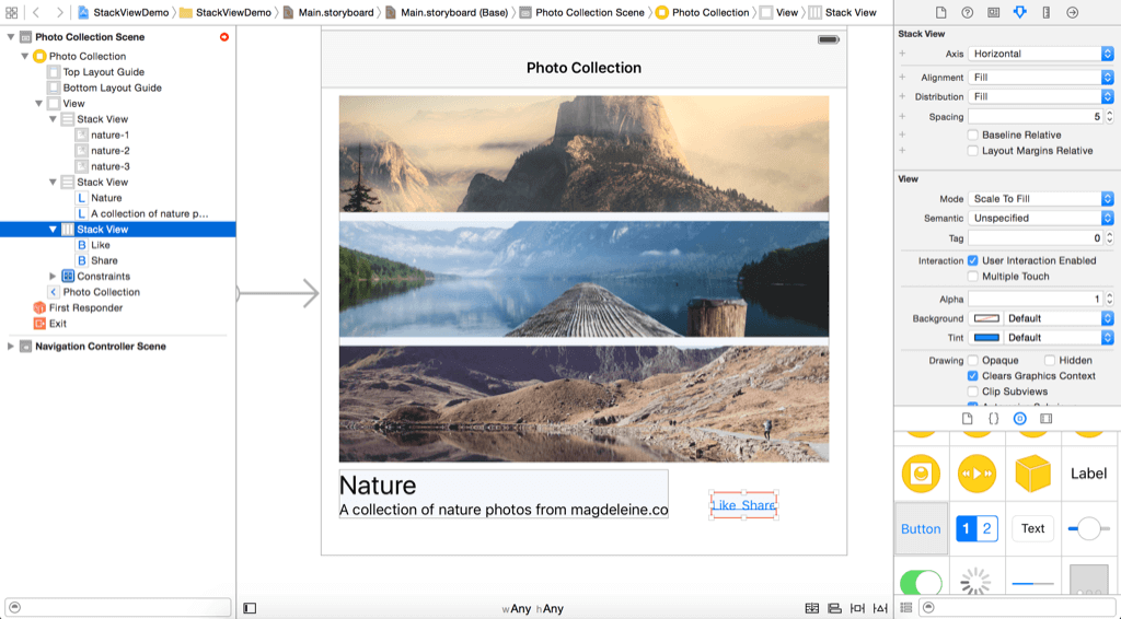 An Introduction to Stack Views in iOS 9 and Xcode 7