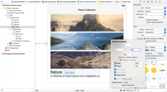 An Introduction to Stack Views in iOS 9 and Xcode 7