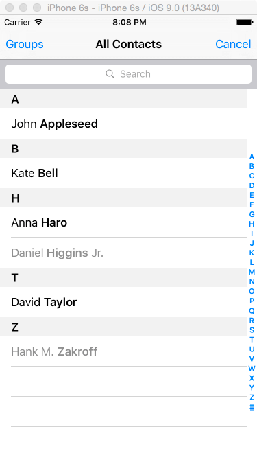 A First Look at Contacts Framework in iOS
