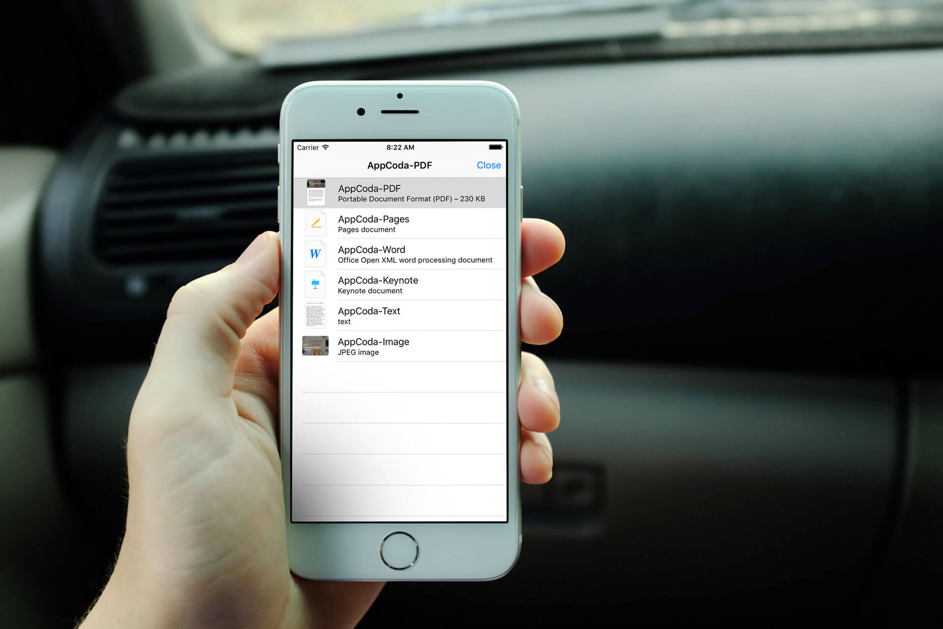 Using Quick Look Framework for Previewing Documents