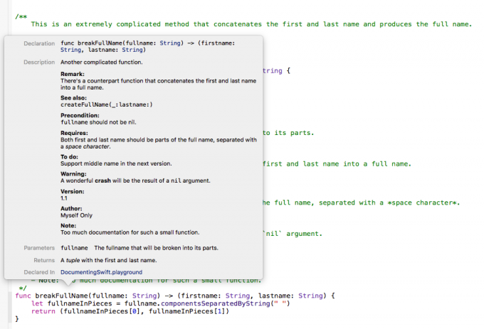 Documenting Your Swift Code in Xcode Using Markdown