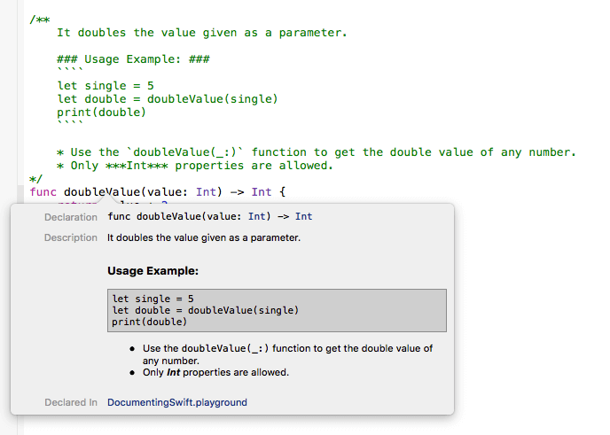 Documenting Your Swift Code in Xcode Using Markdown