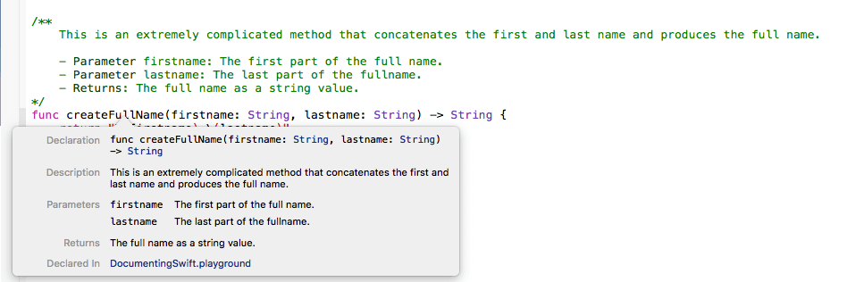 Documenting Your Swift Code In Xcode Using Markdown