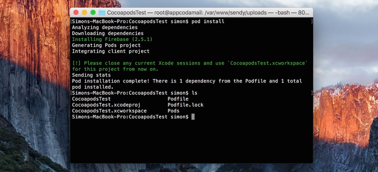 Using CocoaPods in Your Swift and Objective-C Projects