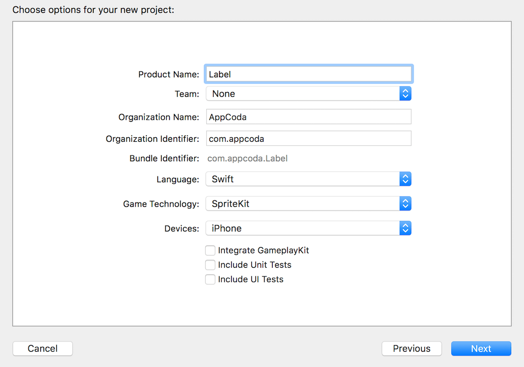 SpriteKit Introduction Part 1: Scenes, Nodes, Labels and Points