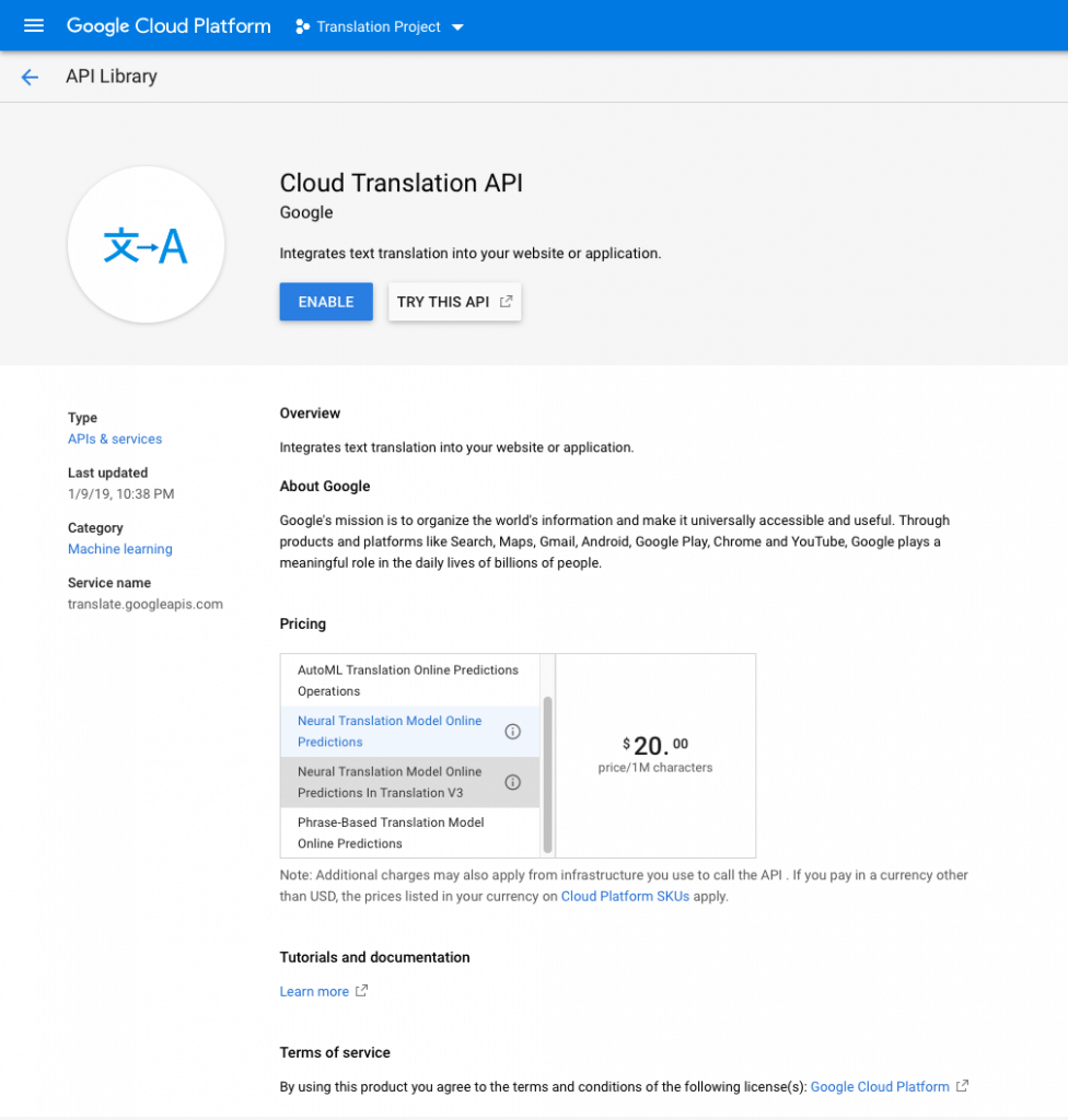 Using Google Cloud Translation API to Power Your App with Instant ...