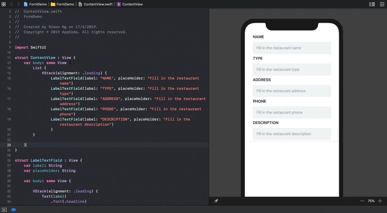 How to Build a Form UI with SwiftUI