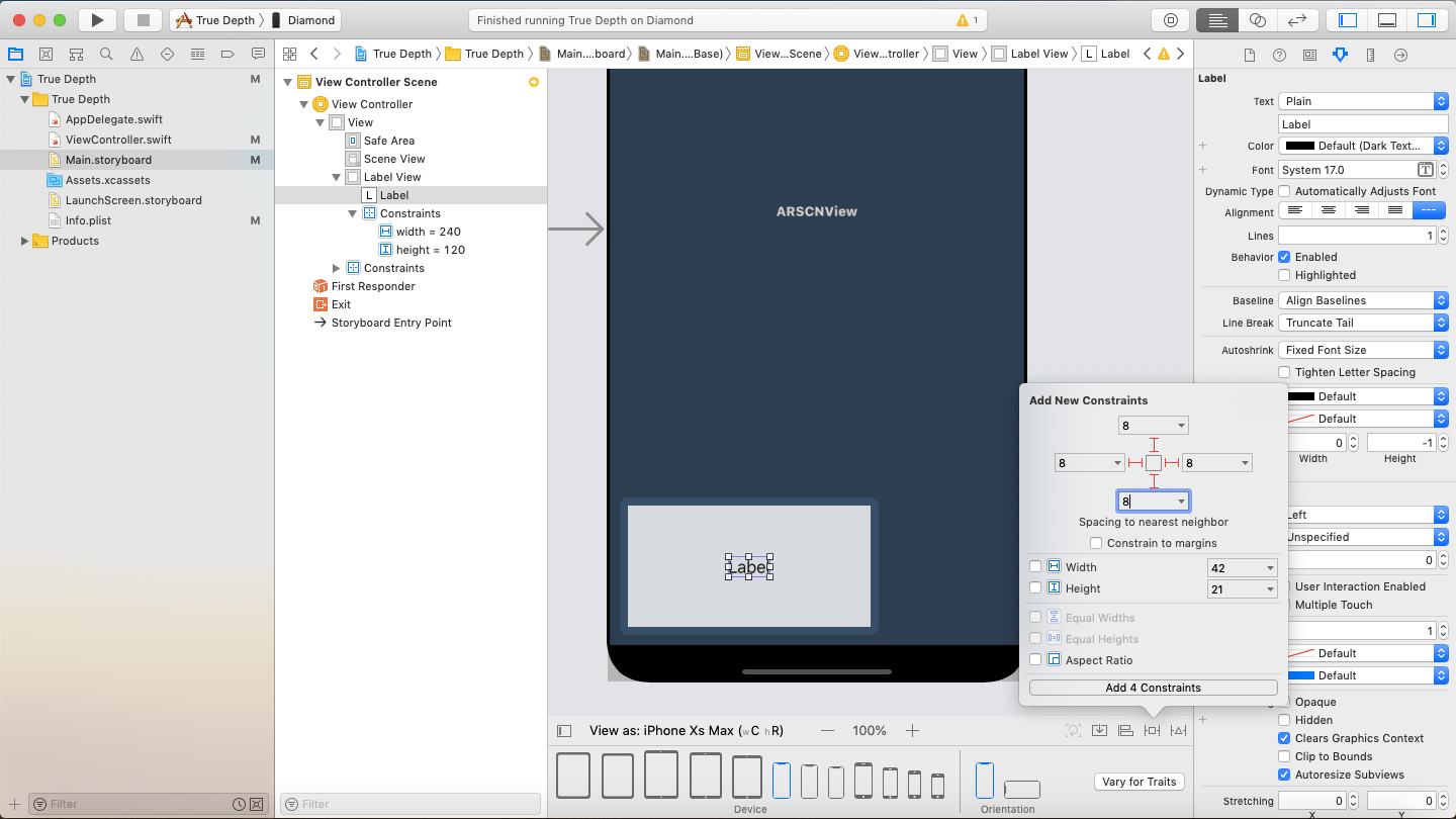 How to Detect and Track the User's Face Using ARKit