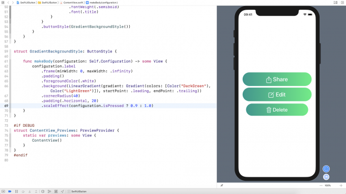 SwiftUI Tip: ButtonStyle and Animated Buttons