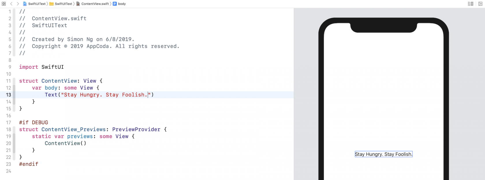 How to Create Perspective Text Using SwiftUI