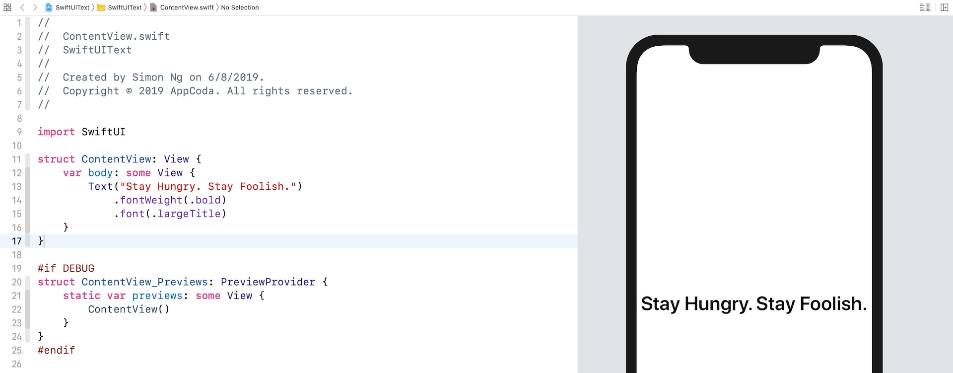 How to Create Perspective Text Using SwiftUI