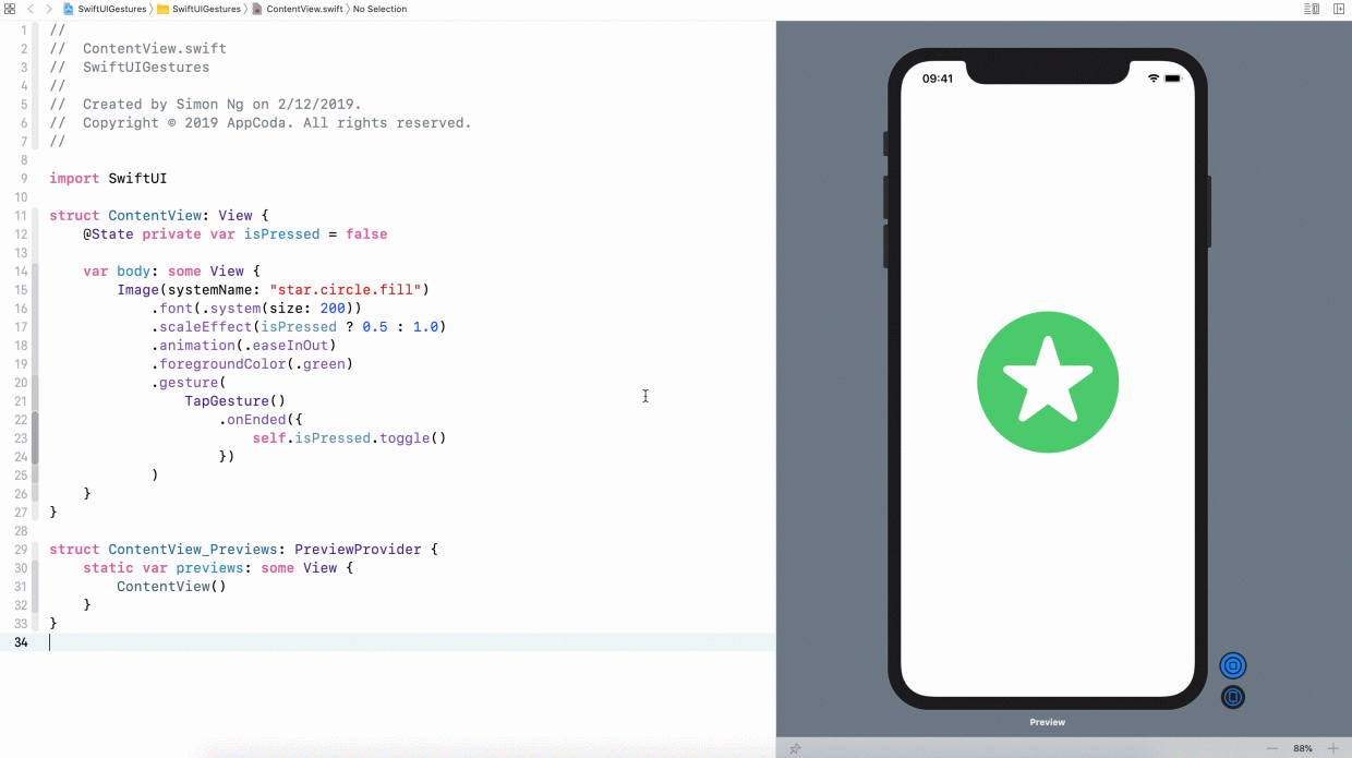 Working with SwiftUI Gestures and @GestureState