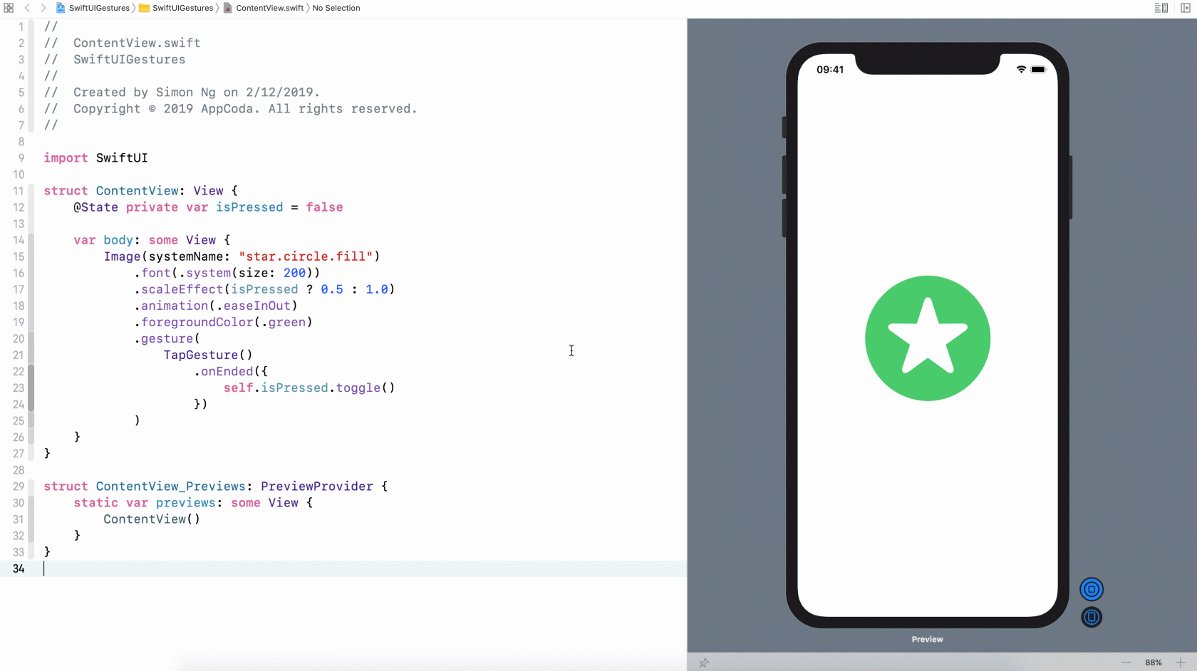 Working with SwiftUI Gestures and @GestureState