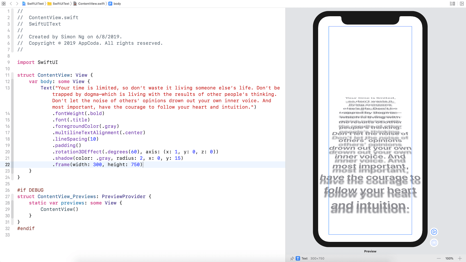 How to Create Star Wars Animated Text Using SwiftUI