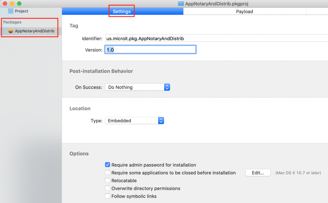 Using Packages to create an installer for distributing macOS apps ...