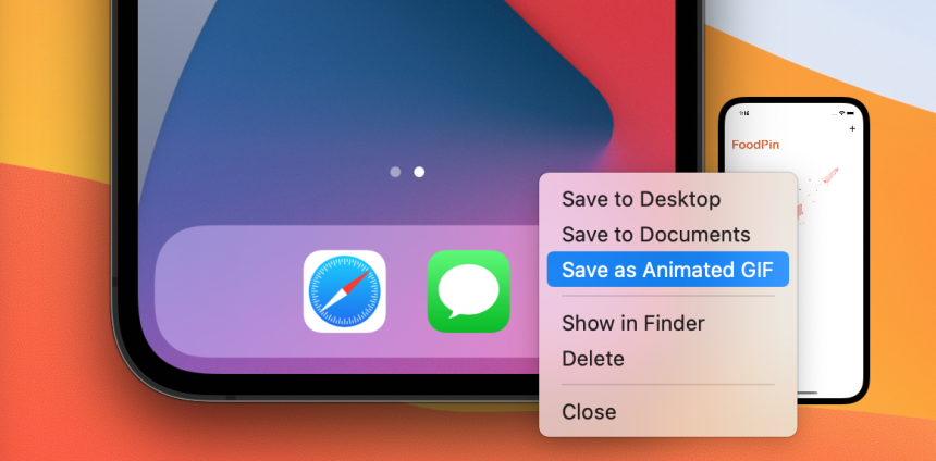 How to Record Videos and Animated Gifs in Xcode 12.5