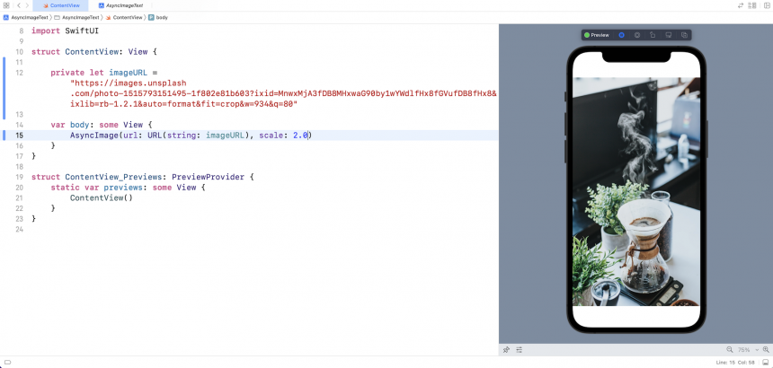 Using AsyncImage in SwiftUI for Loading Images Asynchronously