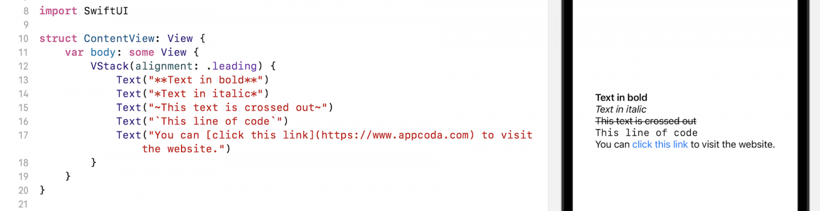 Using Markdown in SwiftUI