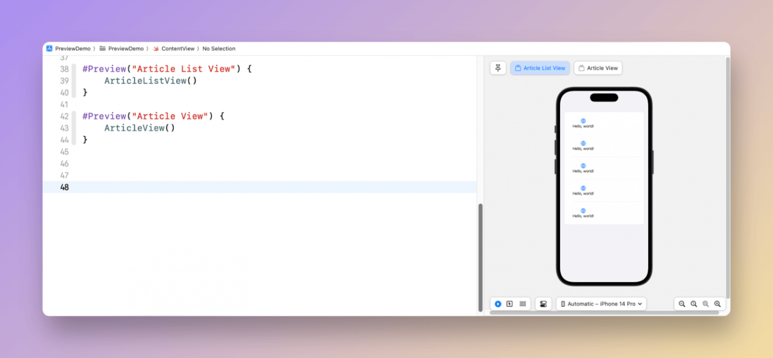 How to Use the New SwiftUI Preview Macro