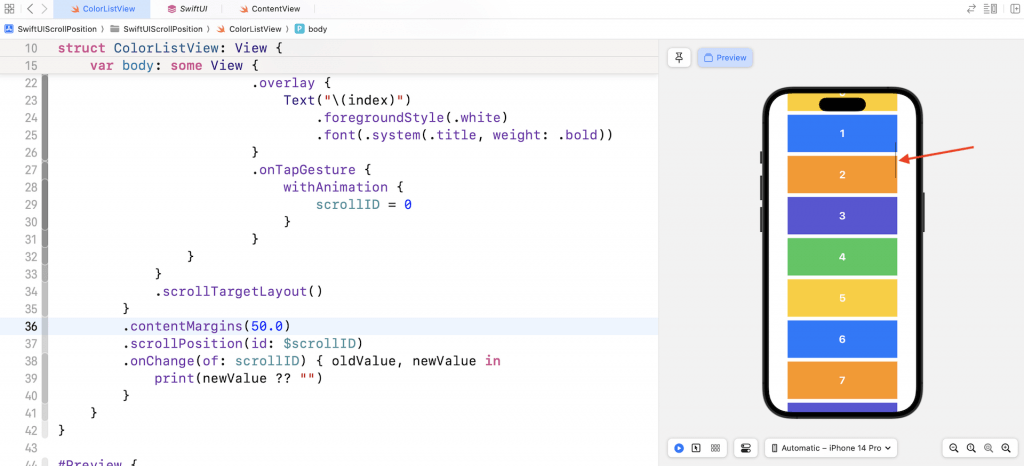 Detecting Scroll Positions In Scrollview With Swiftui