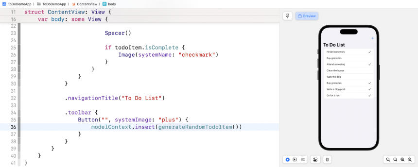 Getting Started with SwiftData for SwiftUI Development