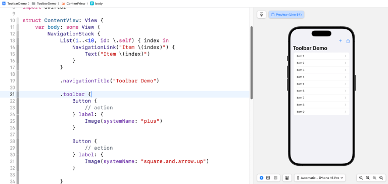 Customizing Toolbar And Navigation Bar In Swiftui