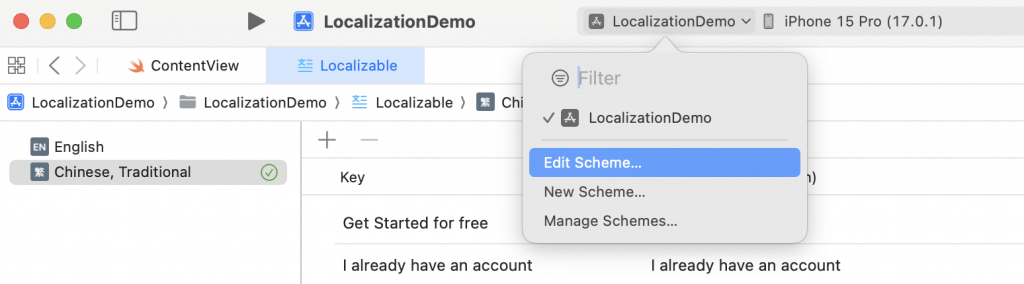 Working with String Catalogs for App Localization in iOS 17