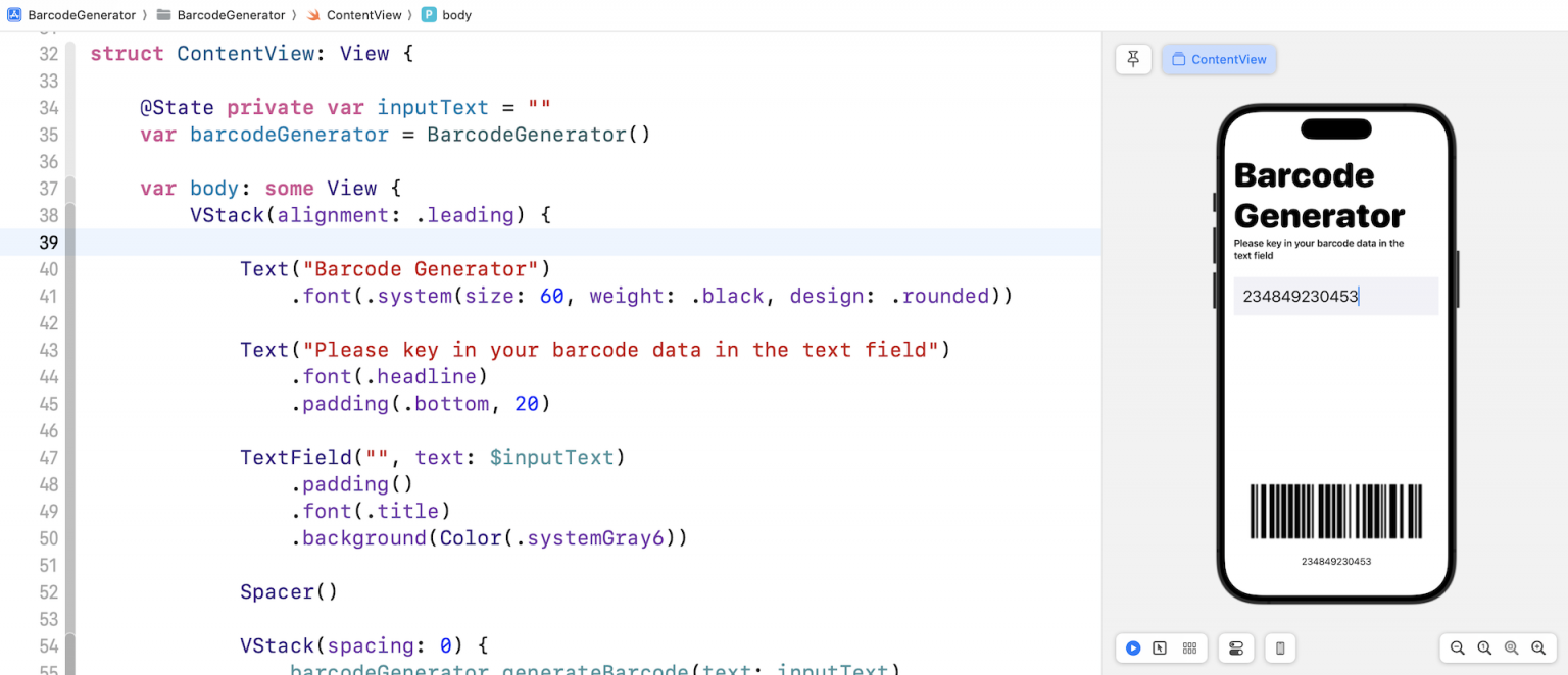 How to Build a Barcode Generator Using SwiftUI